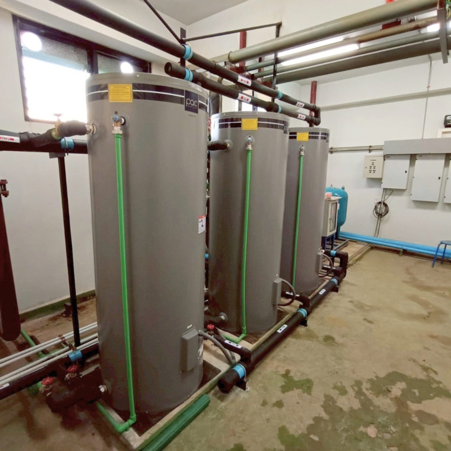 Thông số kỹ thuật máy gia nhiệt nước nóng PAC Thái Lan